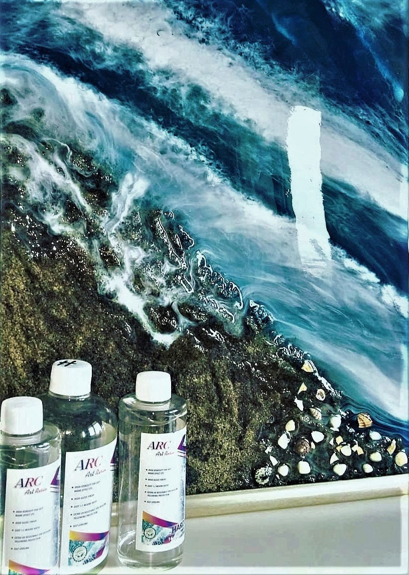 Arc Art Resin 32 Oz Kit Crystal Clear Epoxy Resin, Art and DIY Art ...