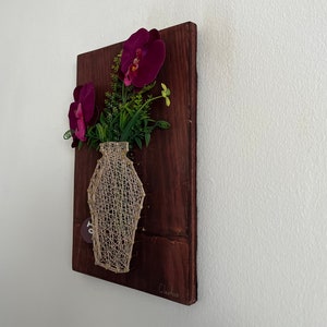 Home Decor I String Art I Handmade I Minimalistic Flower Vase I 8 X 12 ...