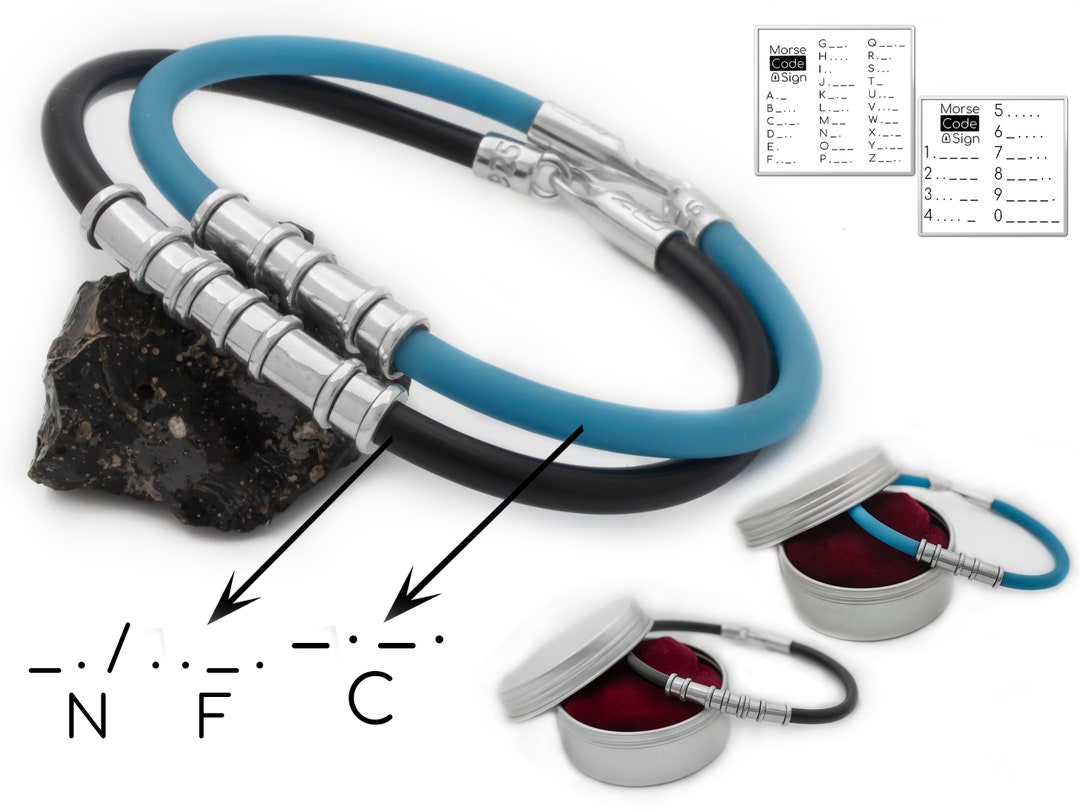 Personalized Morse Code Couple Bracelet, Matching Bracelets Couples ...