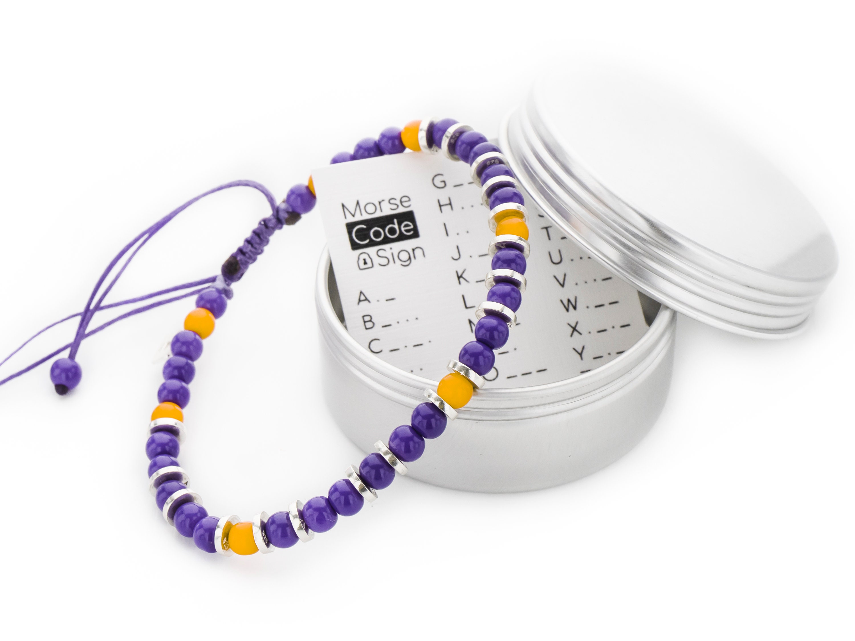 Morse Code Bracelet Crown & Solar Plexus Chakra Luck - Etsy