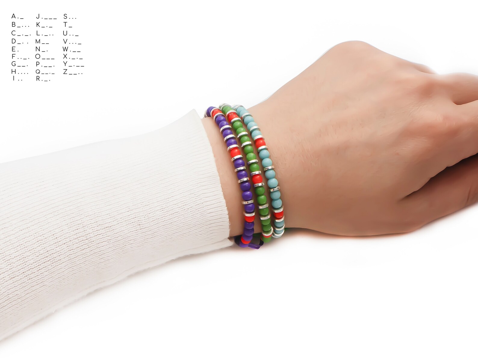 Morse Code Bracelet , Crown & Solar Plexus Chakra, Luck Bracelet ...