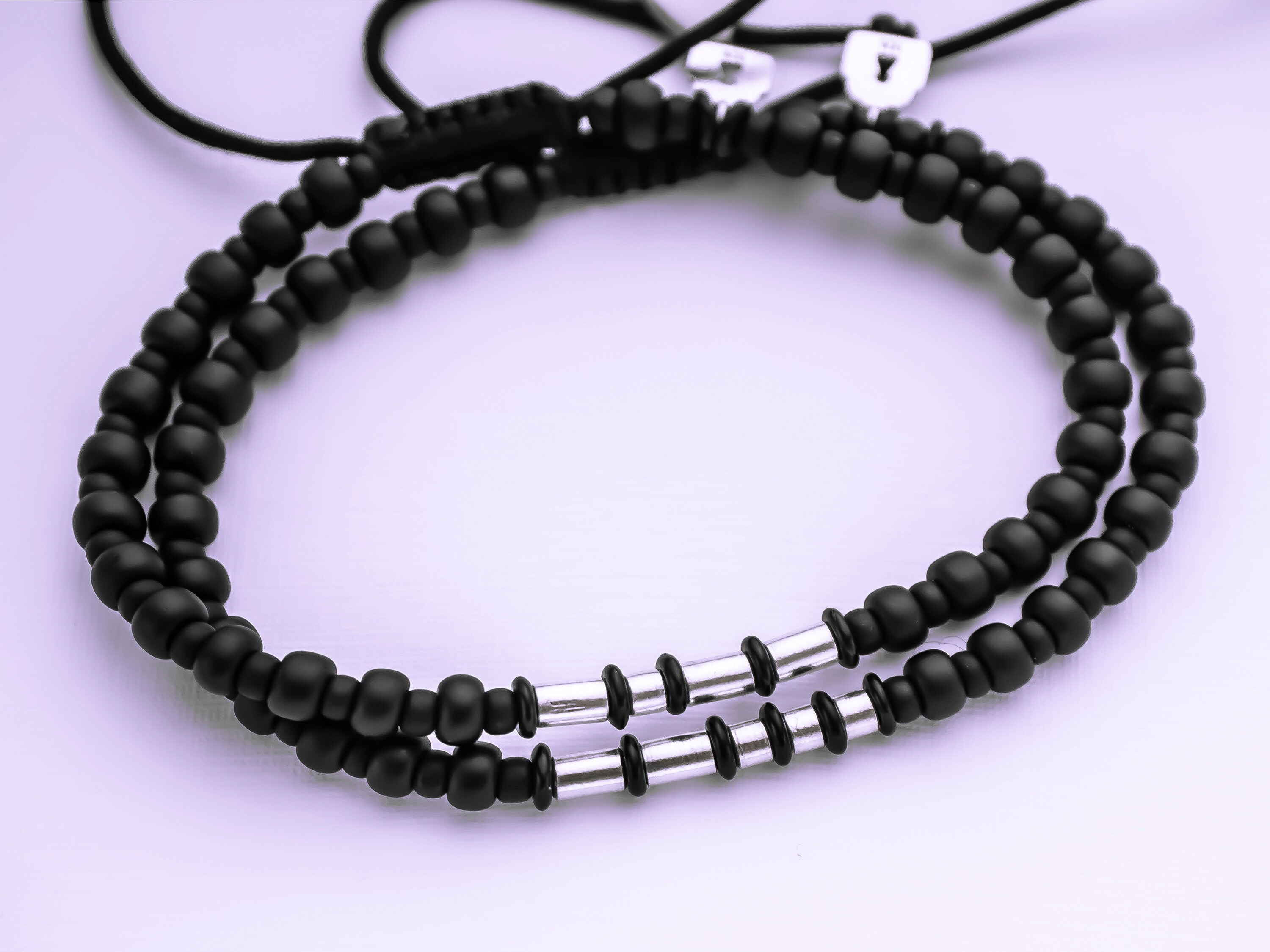 Morse Code Letter Number Bracelet With Sterling Silver Beads - Etsy