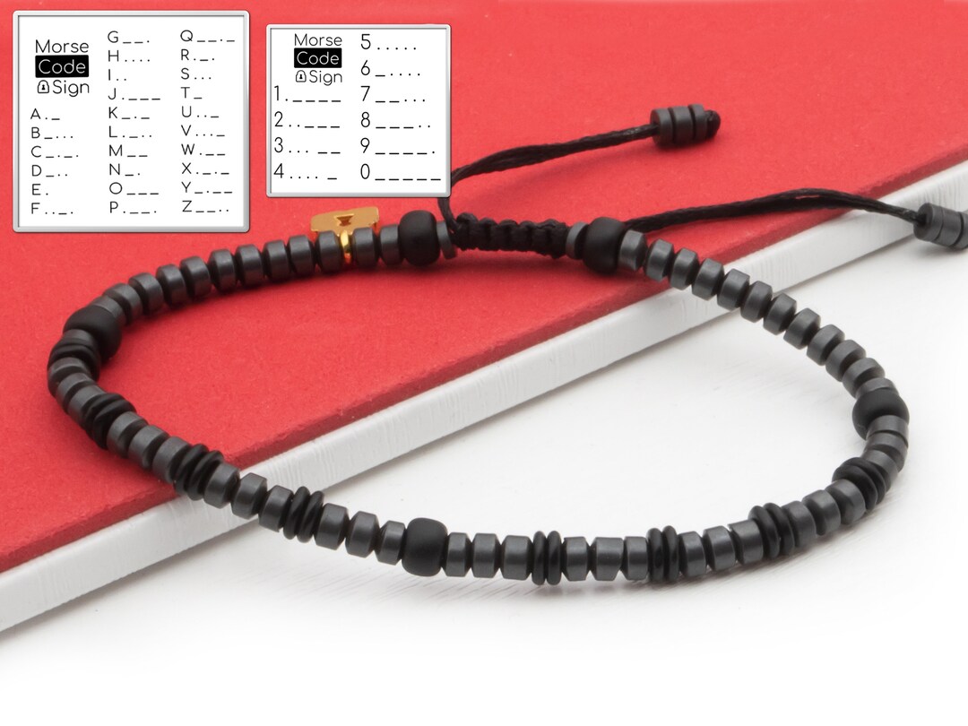 Personalized Memorial Gift, Morse Code Bracelet, Memorial Jewelry - Etsy