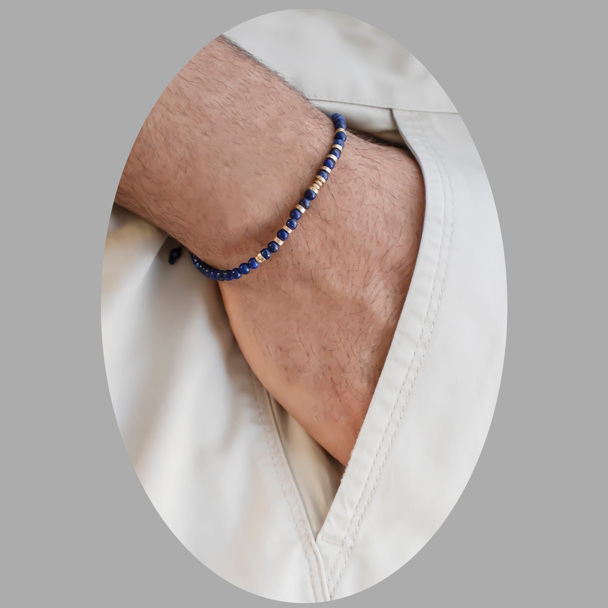 Personalized Lapis Lazuli Morse Code Bracelet: A Unique and - Etsy