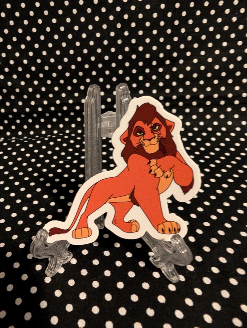 Lion Enamel Pin Keychain Sticker: Green Moon, Evil Duo, Glow Pin - Etsy
