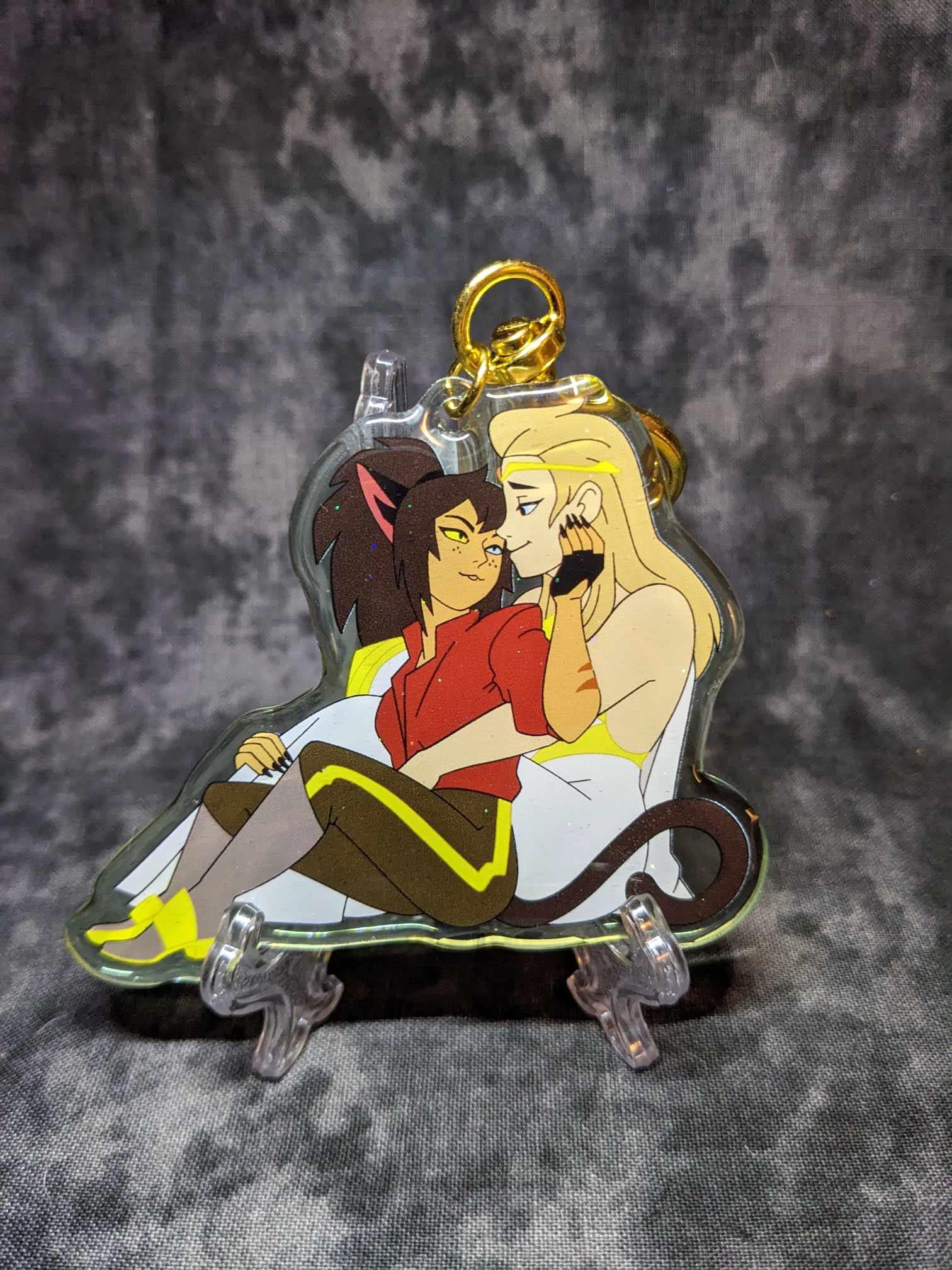 She-ra Princess of Power Future Girlfriend Cuddles Catra Adora Keychain ...