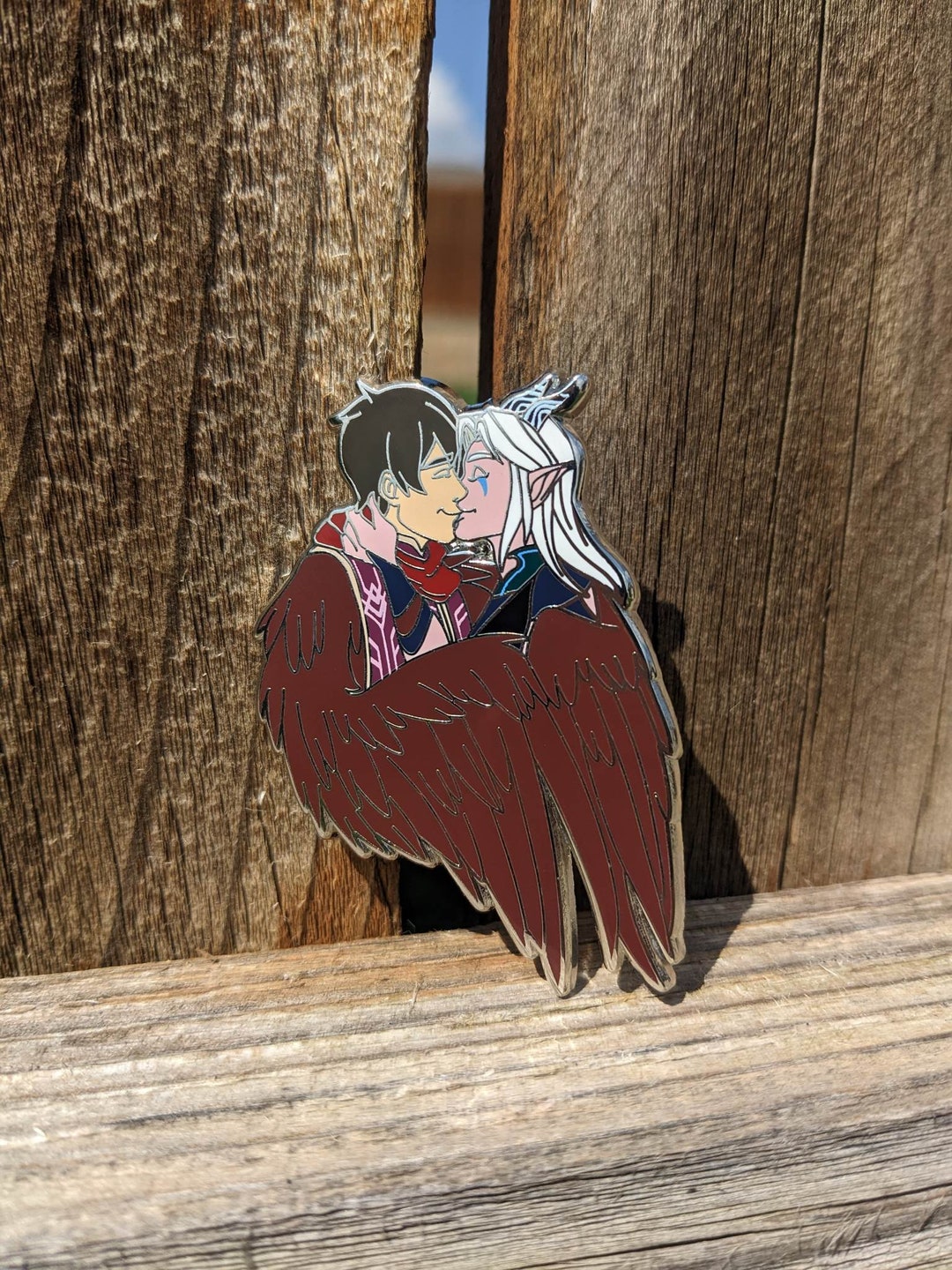 Dragon Prince Rayla Callum Rayllum Kiss Enamel Pin - Etsy