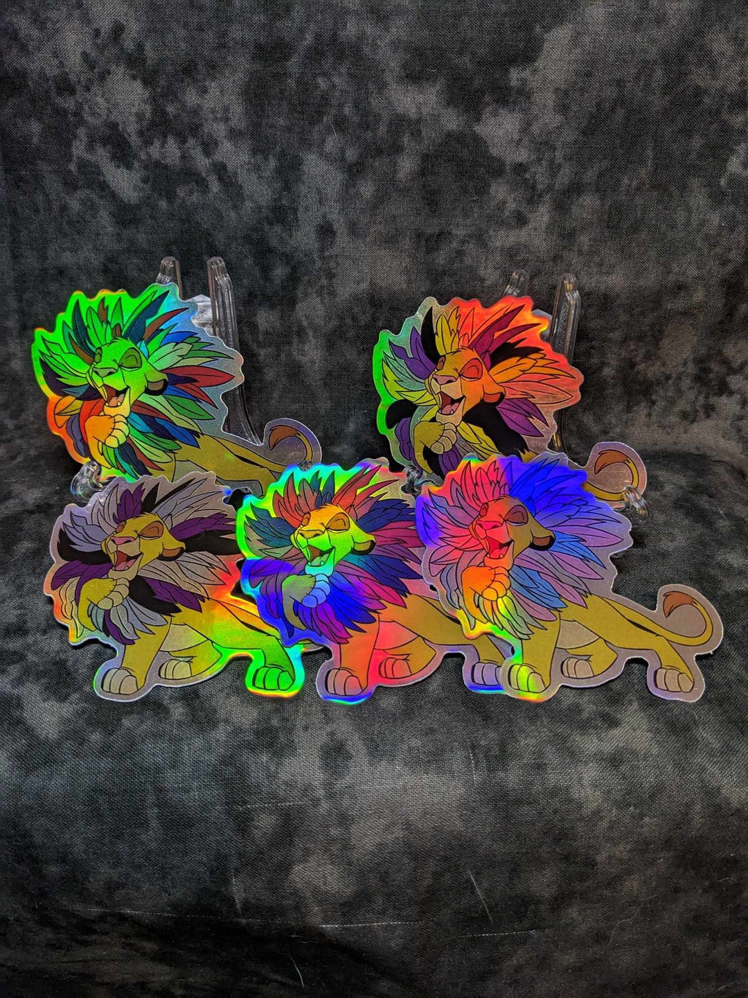 Pride Lion Stickers Rainbow Ace Asexual Bi Non Binary Trans Prideful ...