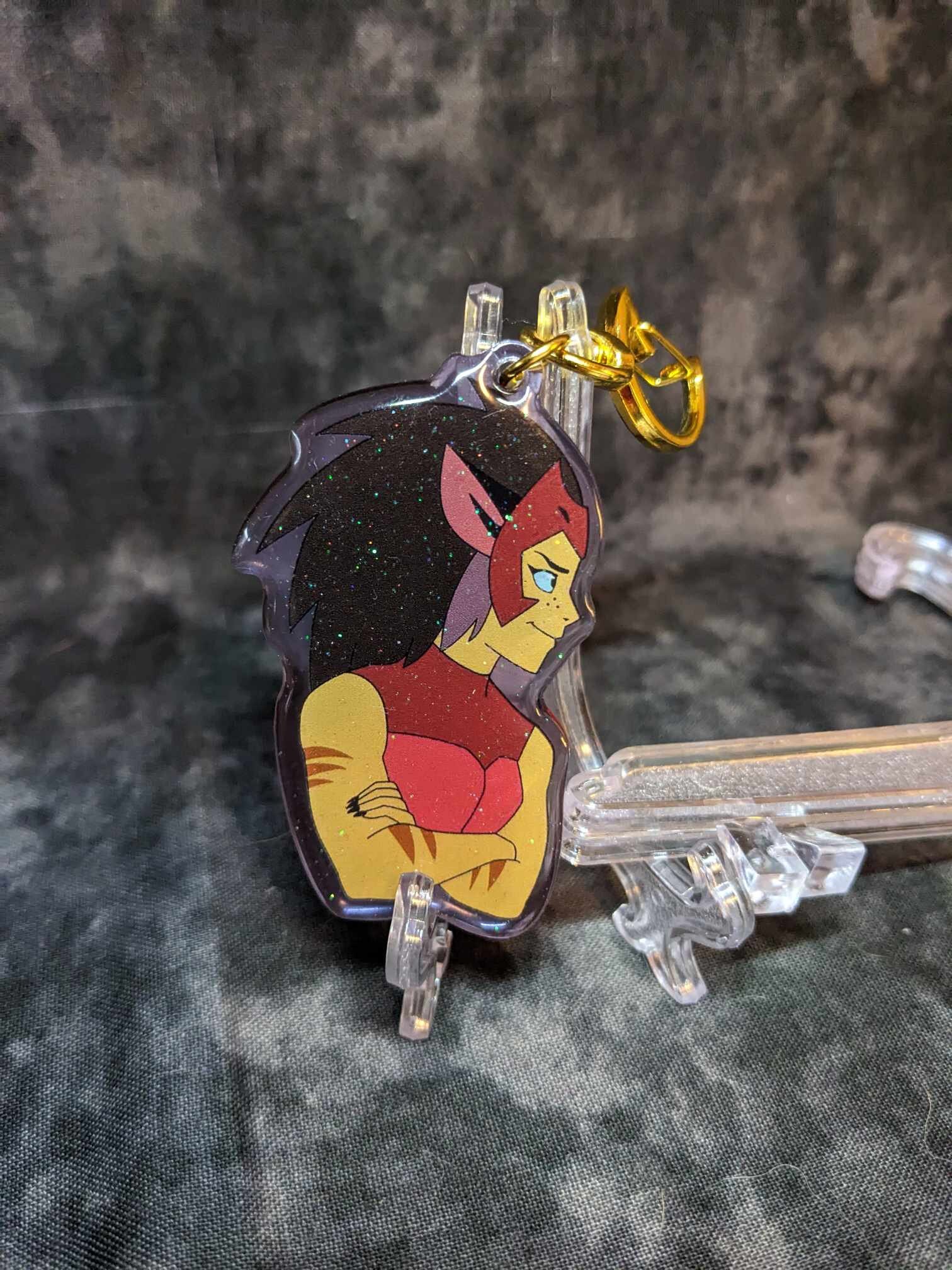 She-ra Princess of Power Catra Profile Catra Keychain and - Etsy