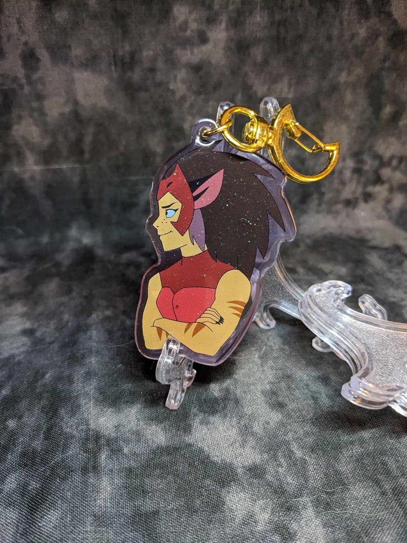 She-ra Princess of Power Catra Profile Catra Keychain and - Etsy