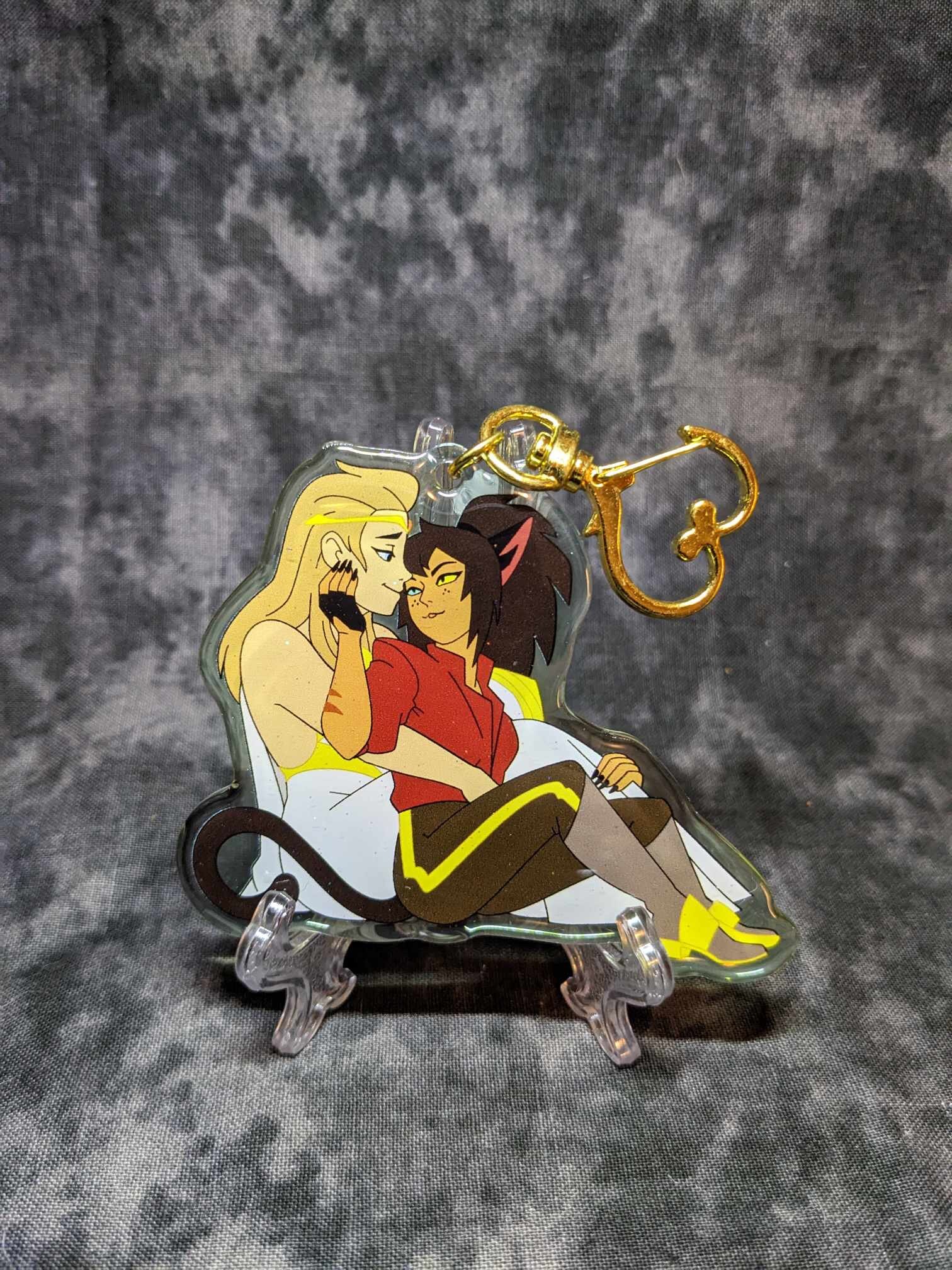 She-ra Princess of Power Future Girlfriend Cuddles Catra Adora Keychain ...