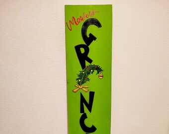 Merry Grinchmas Sign Grinch Wooden Sign Grinch Decor Grinch - Etsy