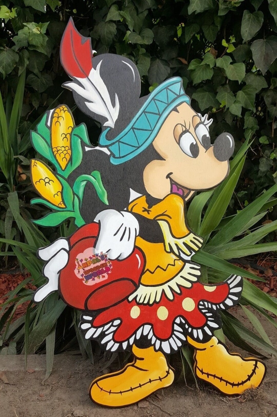 Minnie Mouse Fall Yard Decor/ Native American Representation - Etsy