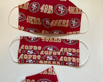 San Francisco 49ers Face Mask | Etsy