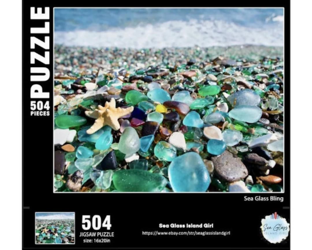 Sea Glass Jigsaw Puzzlesea Glass Bling - Etsy
