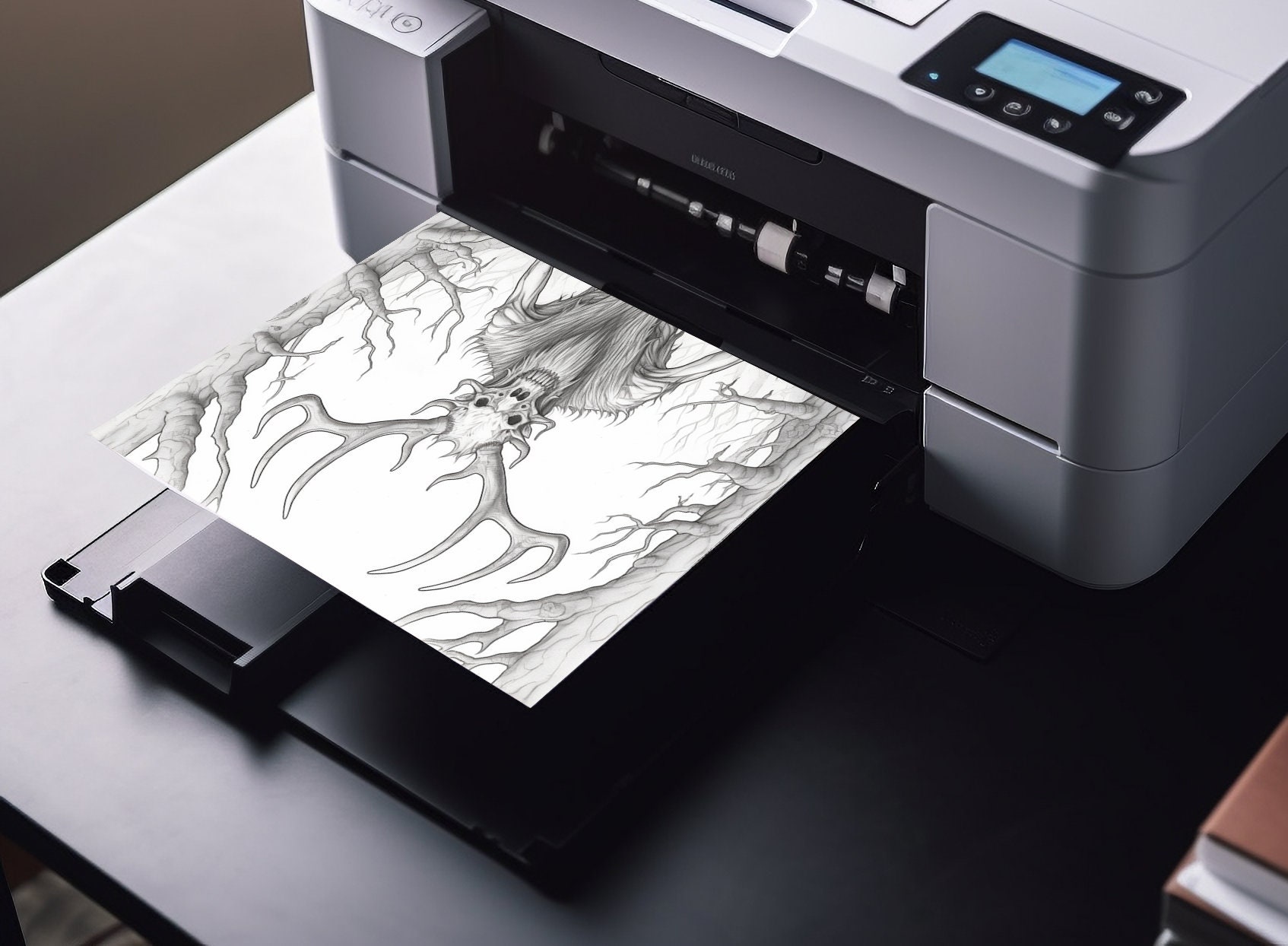 Cryptids and Monsters Coloring Pages | Scary Coloring Book | Horror ...