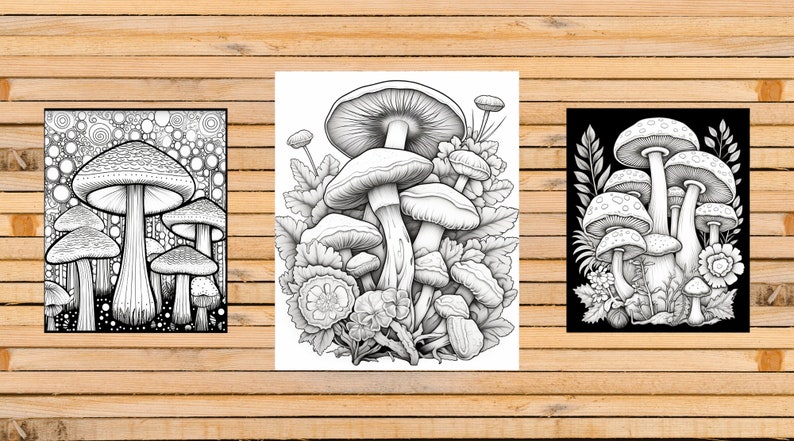 Magic Mushroom Coloring Pages | Mushroom Coloring Pages | Fantasy ...