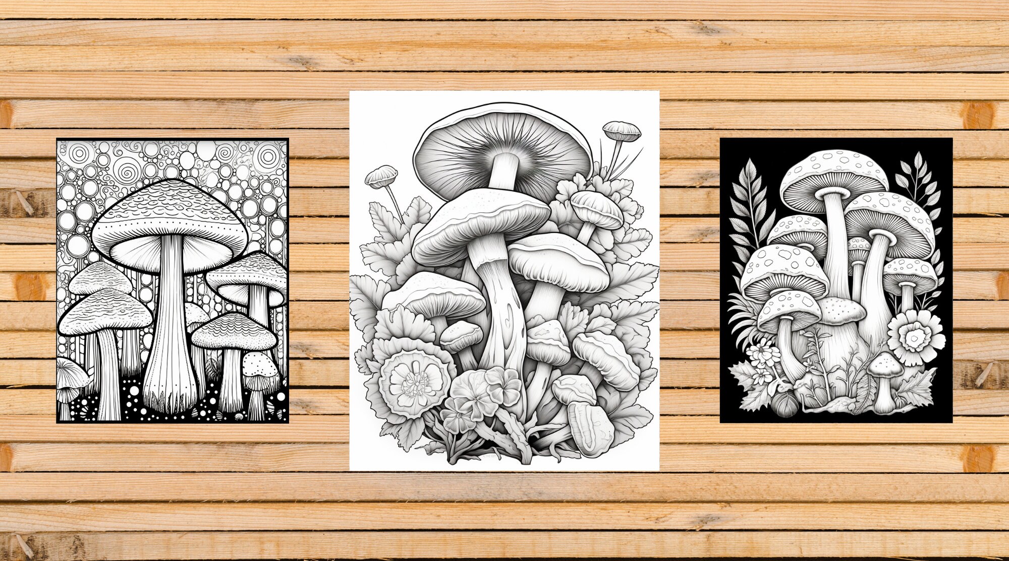 Magic Mushroom Coloring Pages | Mushroom Coloring Pages | Fantasy ...
