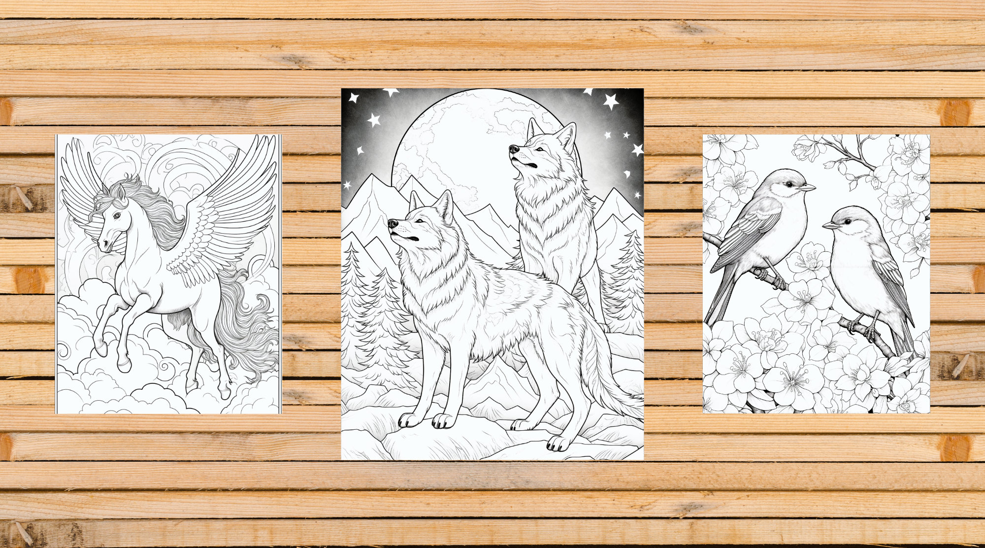 Magical Animal Kingdom Coloring Pages Fantasy Animals Colouring Page ...