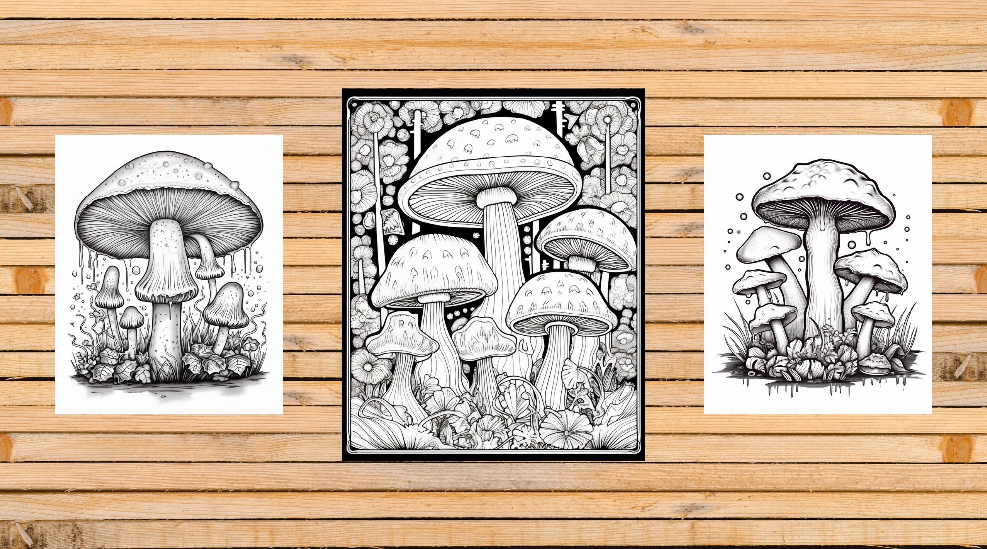 Magic Mushroom Coloring Pages Mushroom Coloring Pages Fantasy Coloring ...