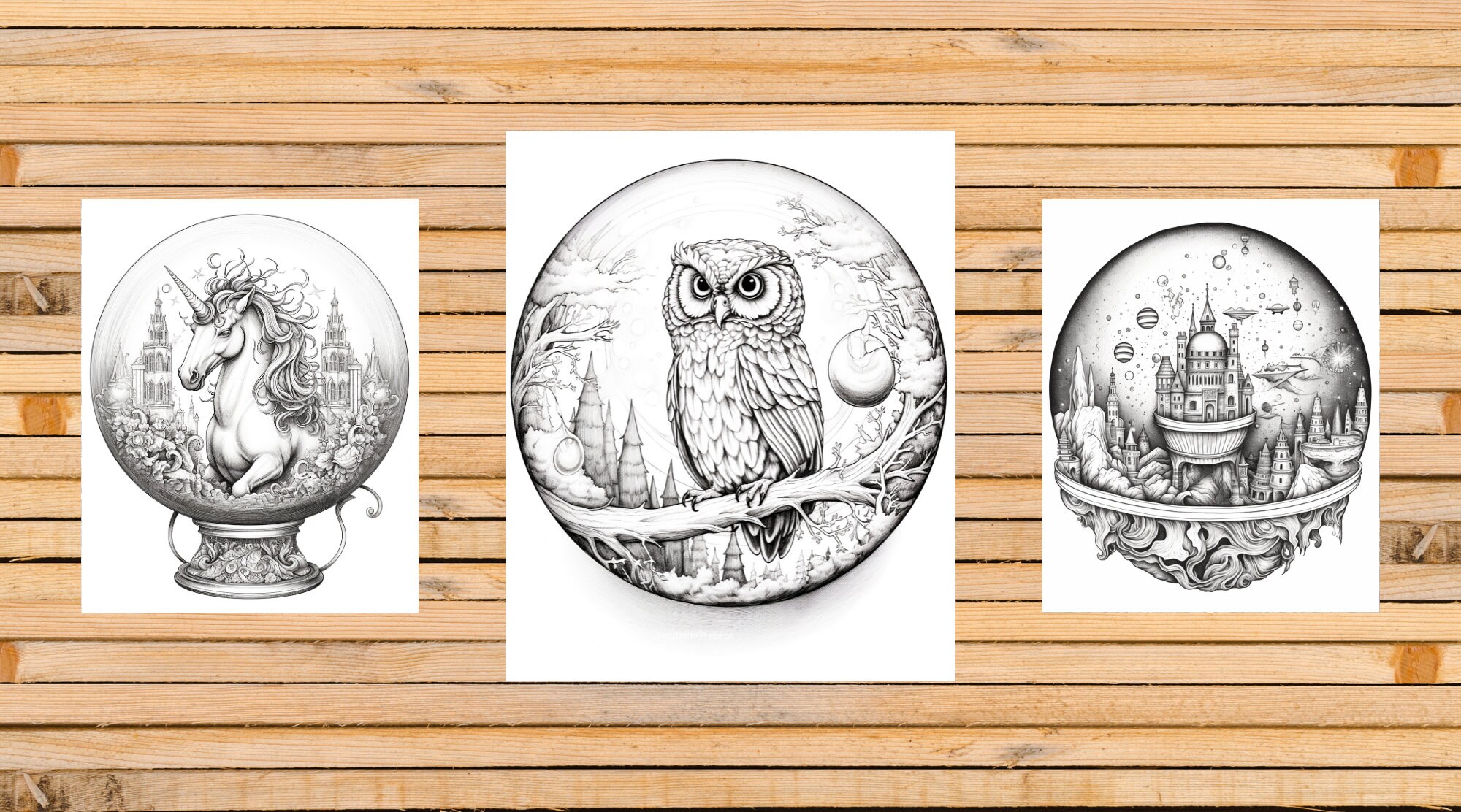 Crystal Ball Coloring Pages | Magic Coloring Pages | Fantasy Coloring ...