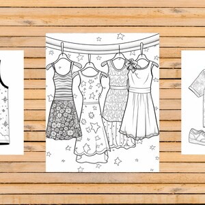 Summer Clothing Coloring Pages | Summer Clothes Coloring Pages | Summer ...