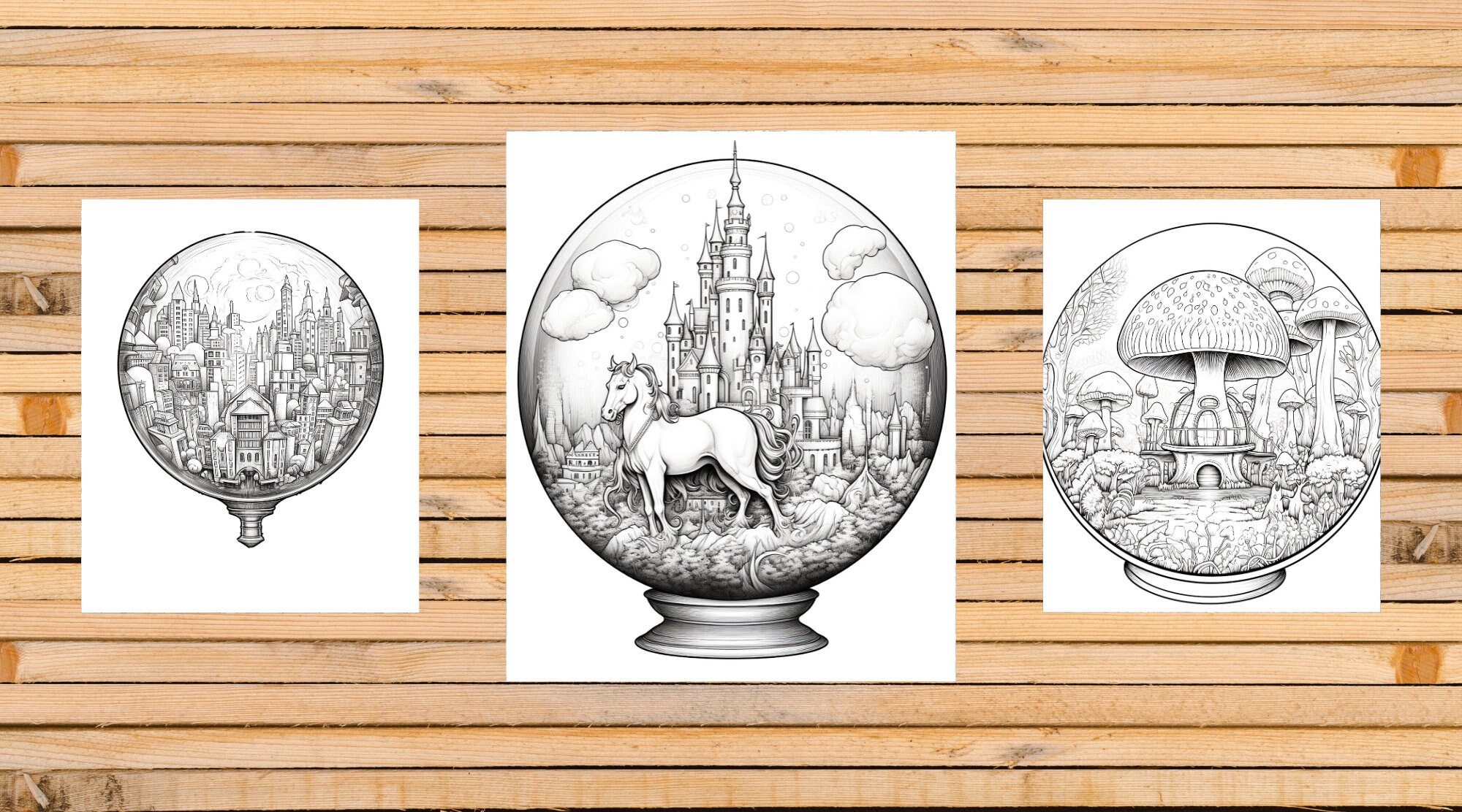 Crystal Ball Coloring Pages | Magic Coloring Pages | Fantasy Coloring ...