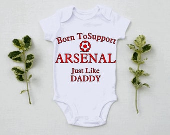 Arsenal Baby Grow - Etsy
