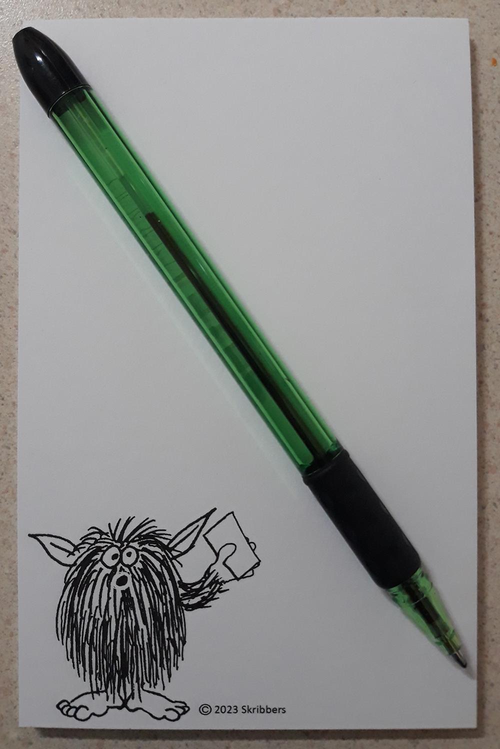The Goblin Scribblepad. Funny Cute Little Notepads. Novelty Writing Pad ...