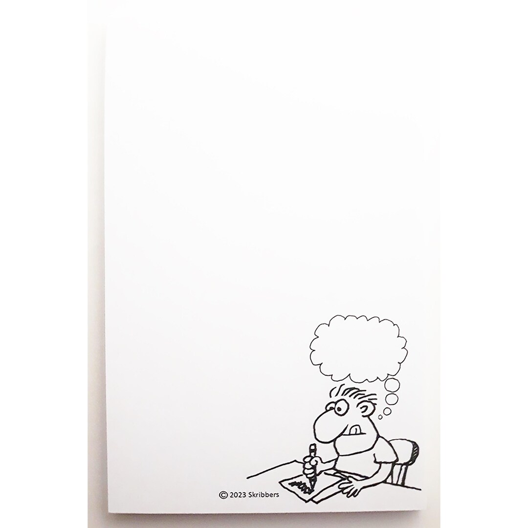 The Drawing a Blank Scribblepad. Funny Cute Little Notepads. Novelty ...