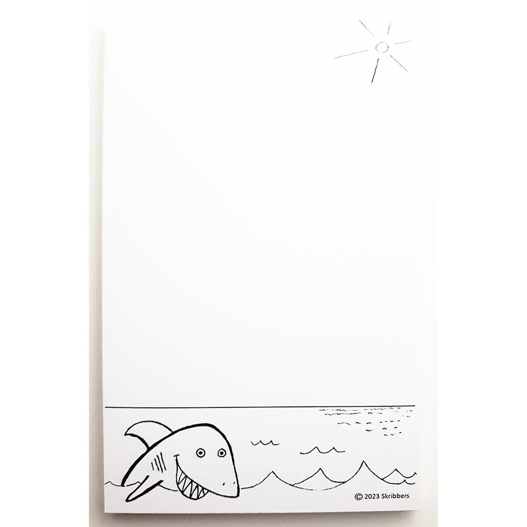 Shark Scribblepad: Funny Novelty Notepad - Etsy