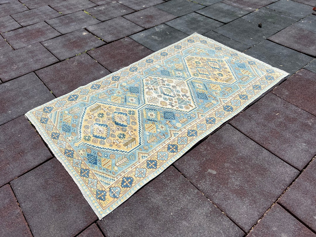 6x10 Rugs, Colorful Rug, Zeki Muren Design Rug, Vintage Hand Knotted ...