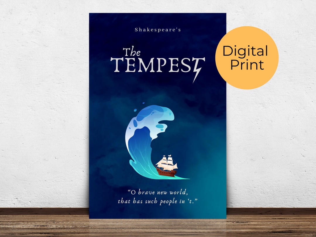 The Tempest Printable Wall Art | Book Poster | Classroom Decor ...