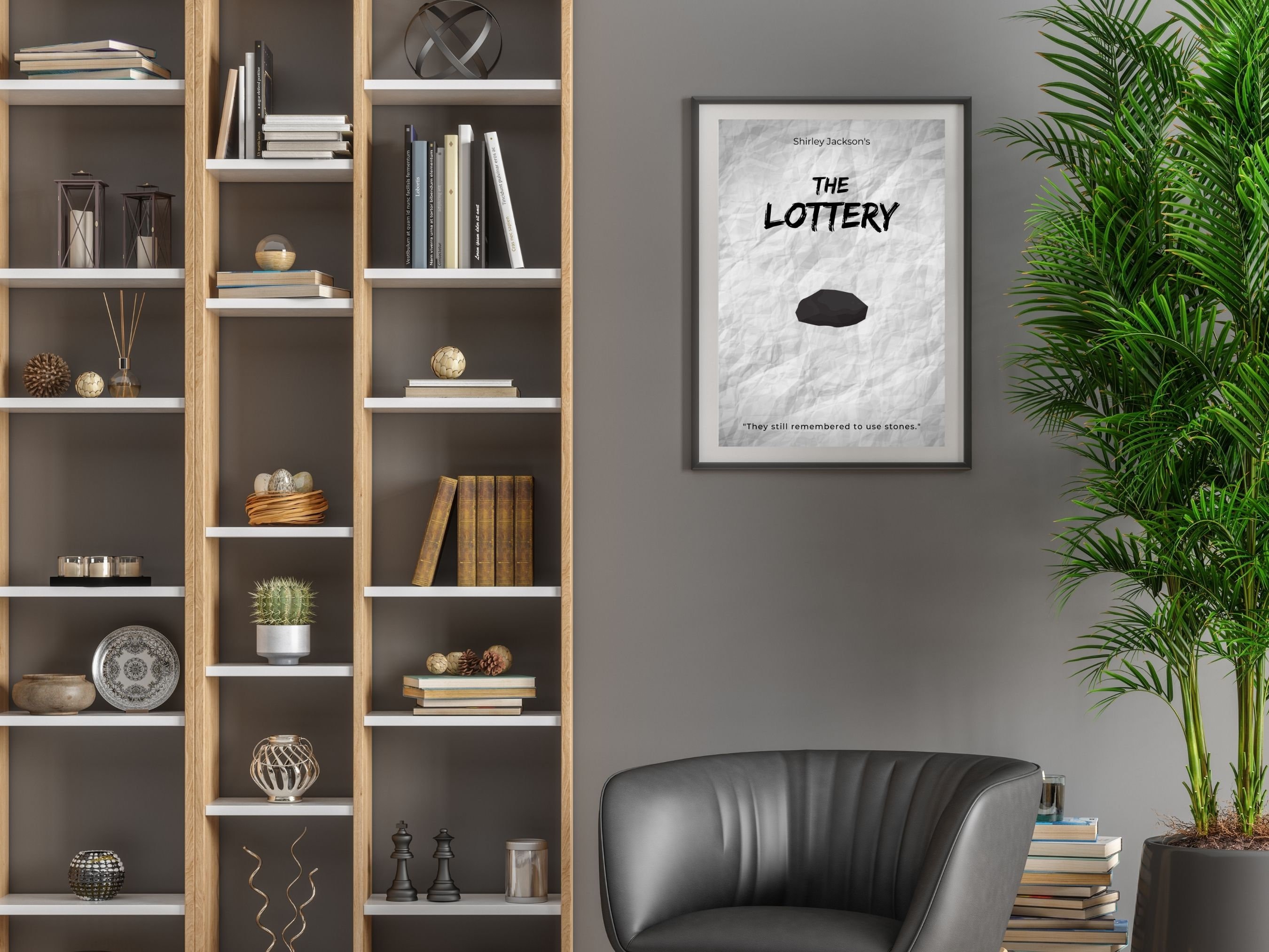 The Lottery Printable Wall Art | Book Poster | Classroom Decor ...