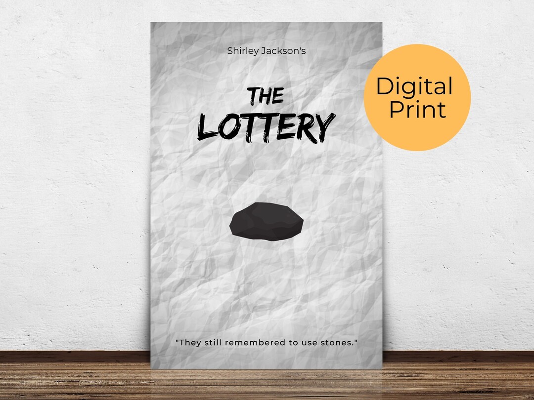 The Lottery Printable Wall Art | Book Poster | Classroom Decor ...