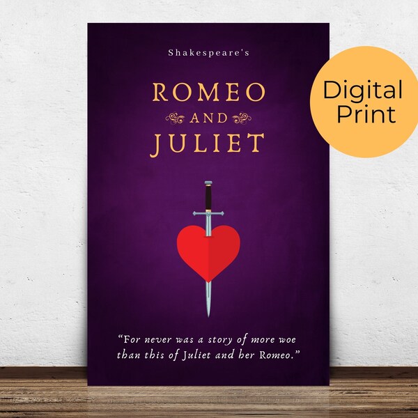 Romeo and Juliet Posters - Etsy UK