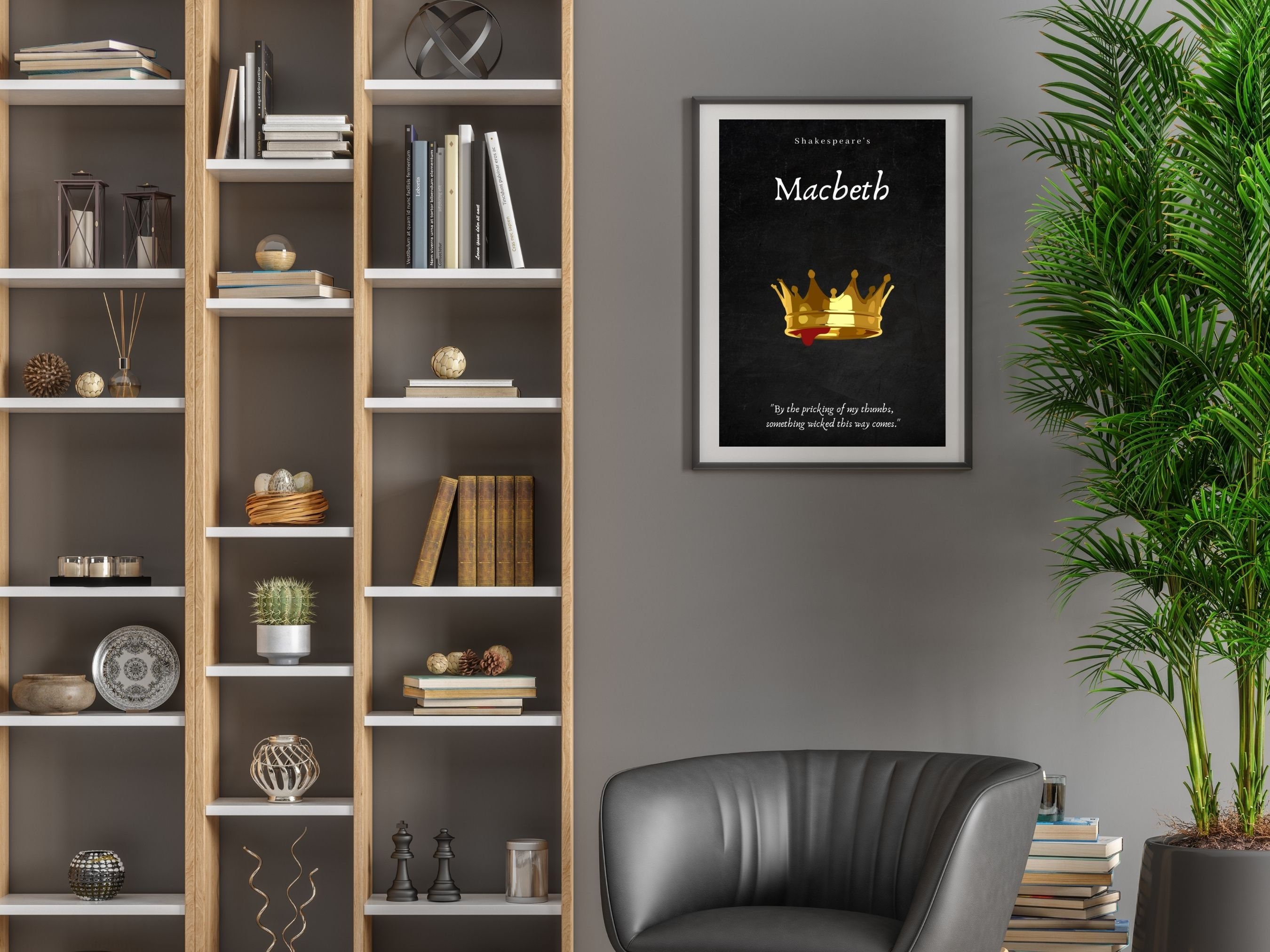 Macbeth Poster, Printable Wall Art, Book Poster, Classroom Decor ...