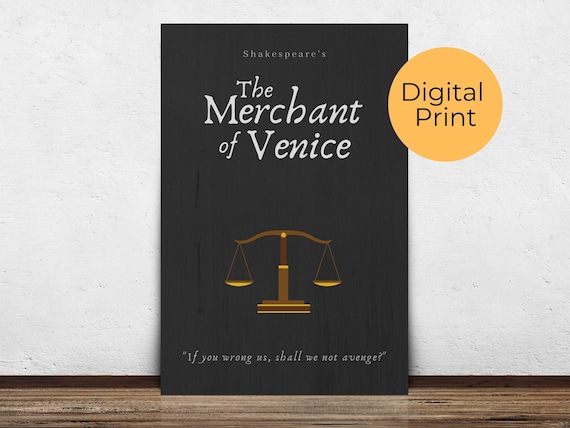 The Merchant of Venice Poster Printable Wall Art Book | Etsy