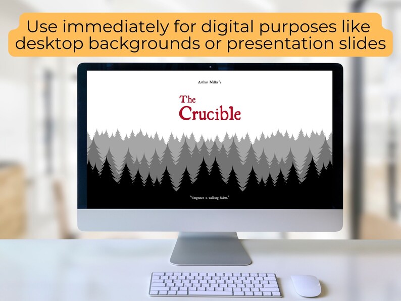 The Crucible Printable Wall Art, Book Poster, Classroom Decor, Digital ...