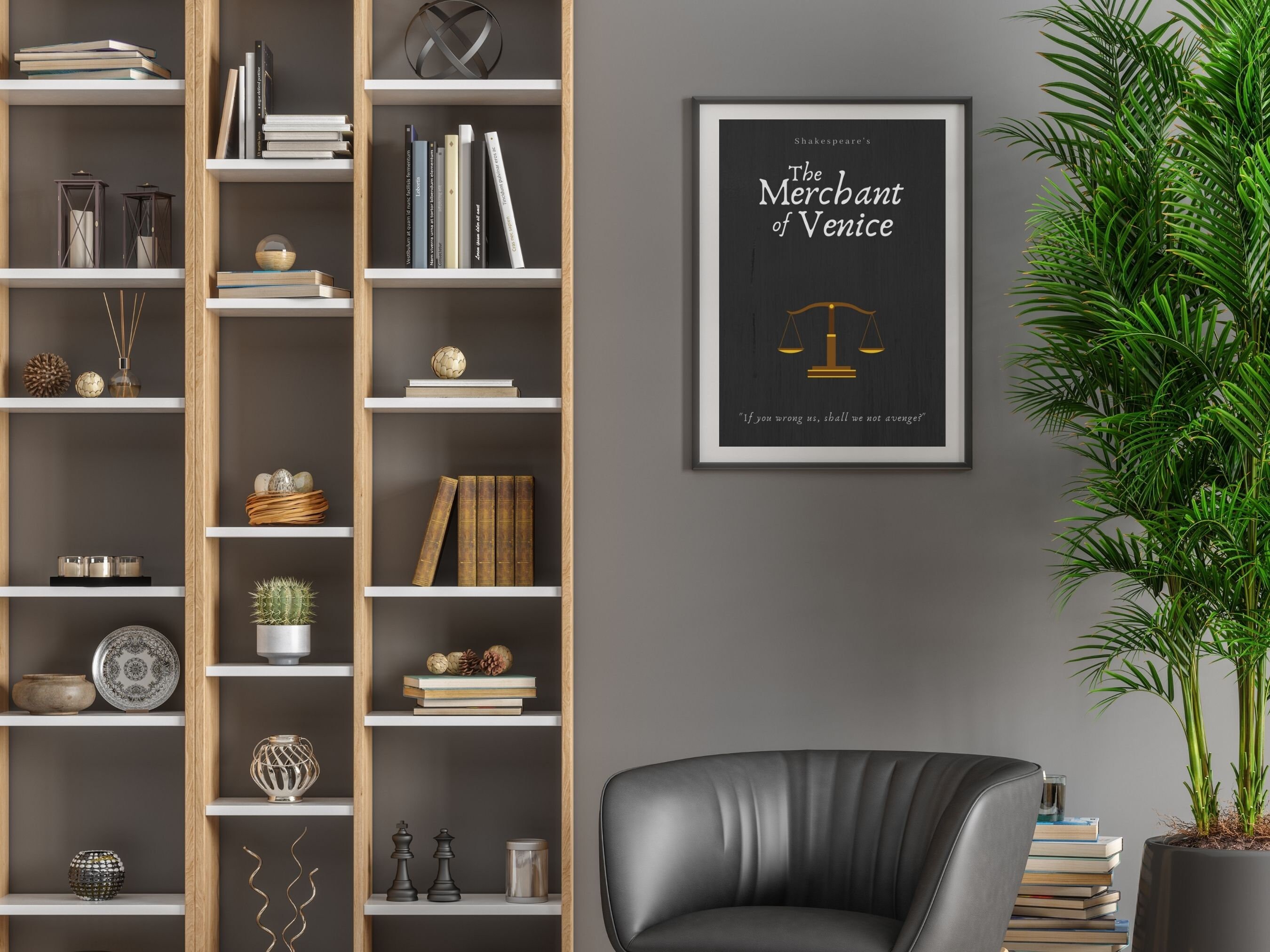 The Merchant of Venice Poster | Printable Wall Art | Book Poster ...