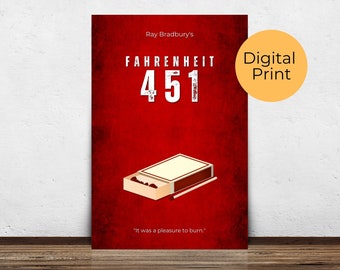 Fahrenheit 451 Poster - Etsy