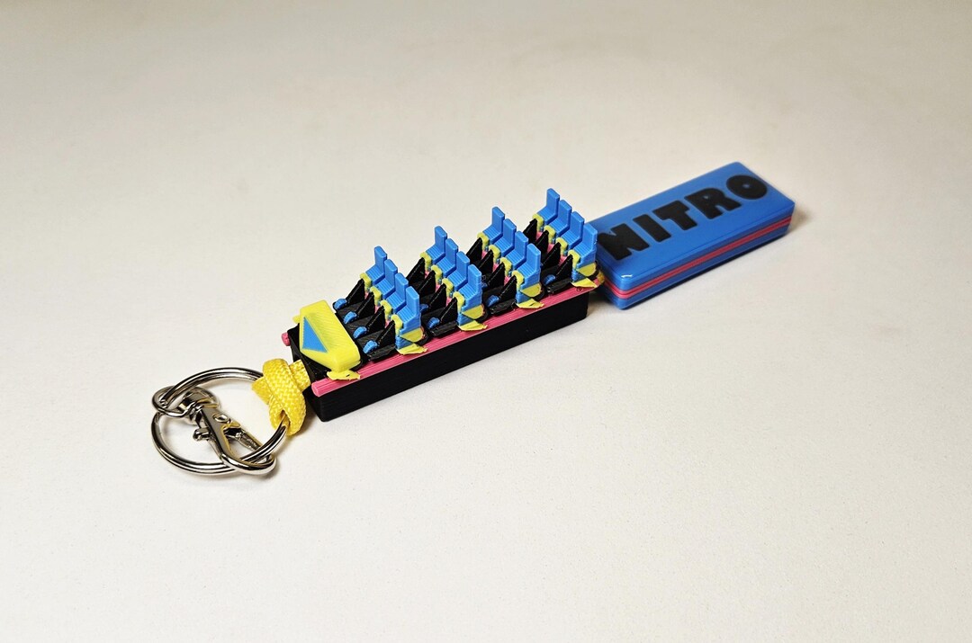 Nitro Roller Coaster Inspired Charm - Etsy