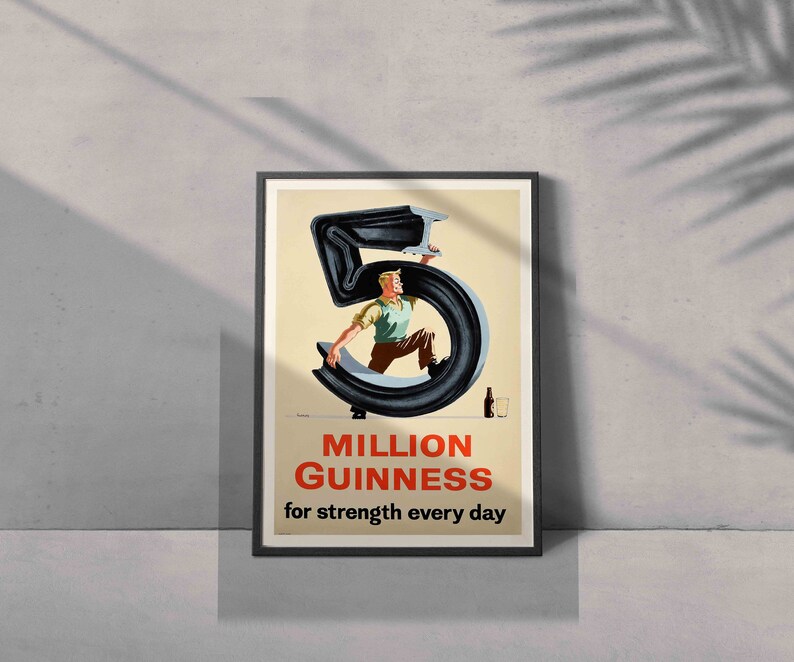 Guinness Digitales Vintage Food&Drink Poster Guinness For - Etsy.de