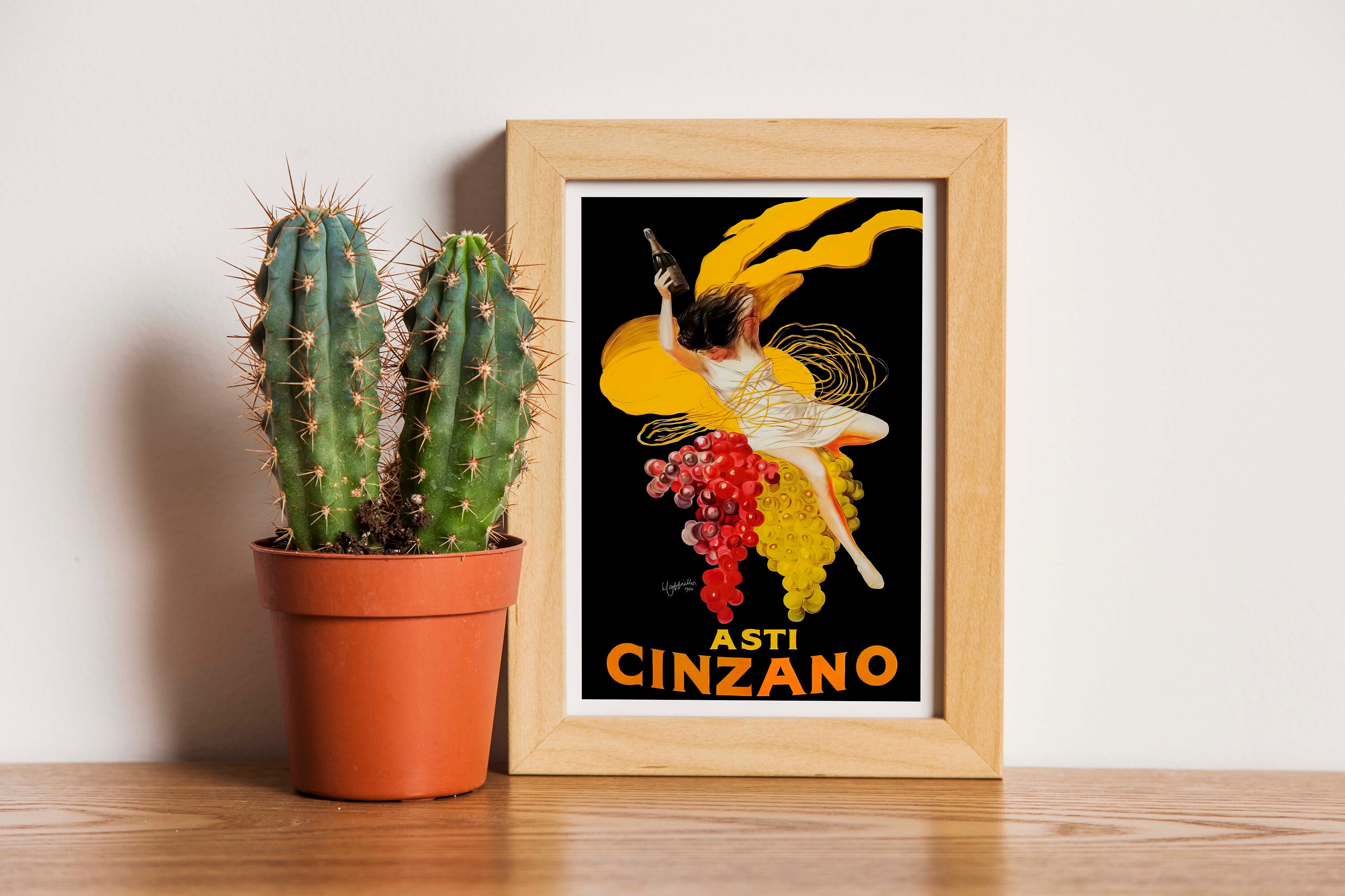 Asti Cinzano Digital Vintage Food&drink Poster Retro - Etsy