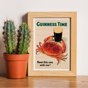 Guinness Set of 3 Digital Poster - Guinness Lobster Download - Vintage ...