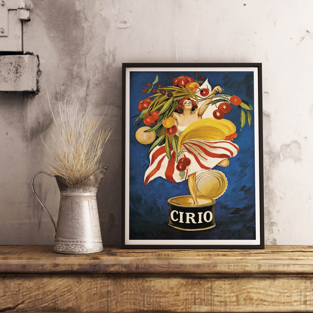 Cirio Italy Vintage Food&drink DIGITAL Print, Italian Food Poster ...