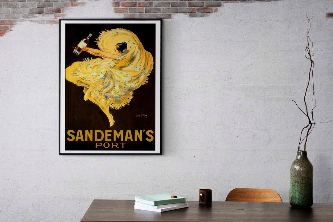 Sandeman's Port Vintage Canvas Retro Printable Poster - Etsy