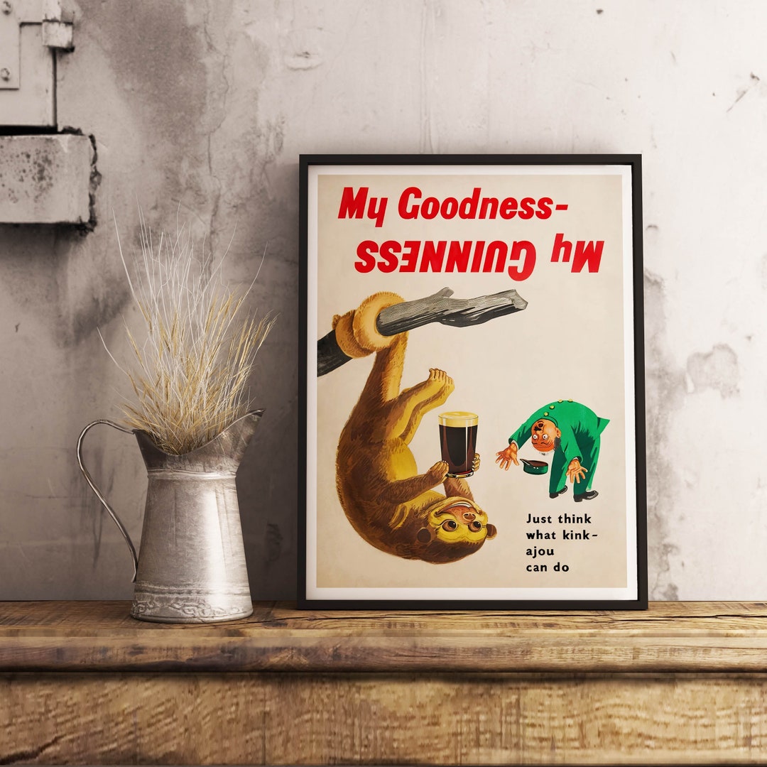 My Goodness My Guinness Vintage Digital Poster Vintage Canvas Retro ...