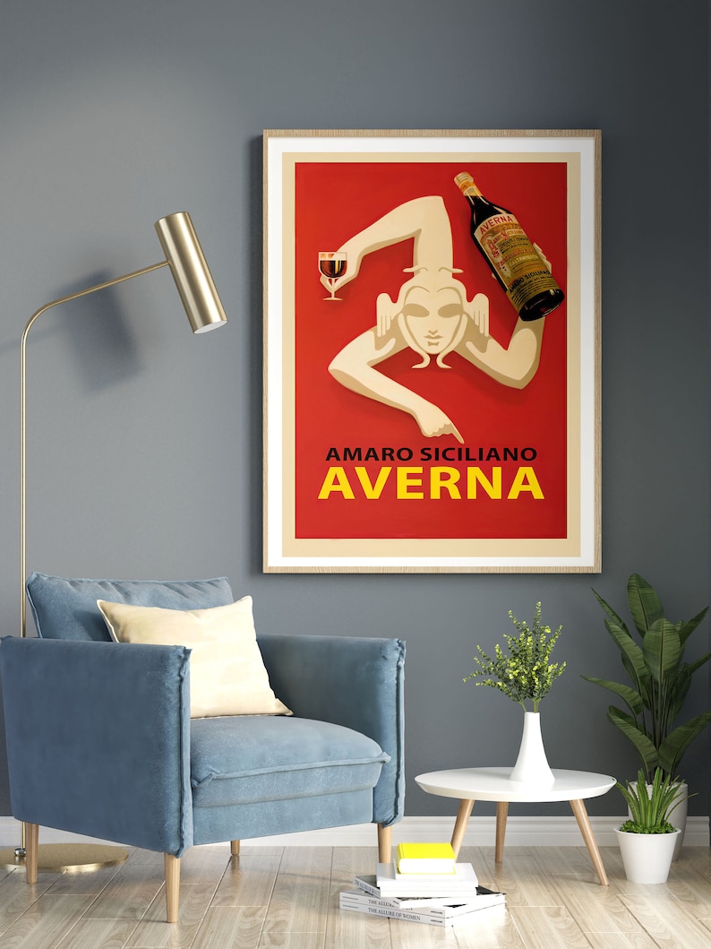 Amaro Siciliano Averna Vintage Food&drink Poster Bar Decor - Etsy Australia