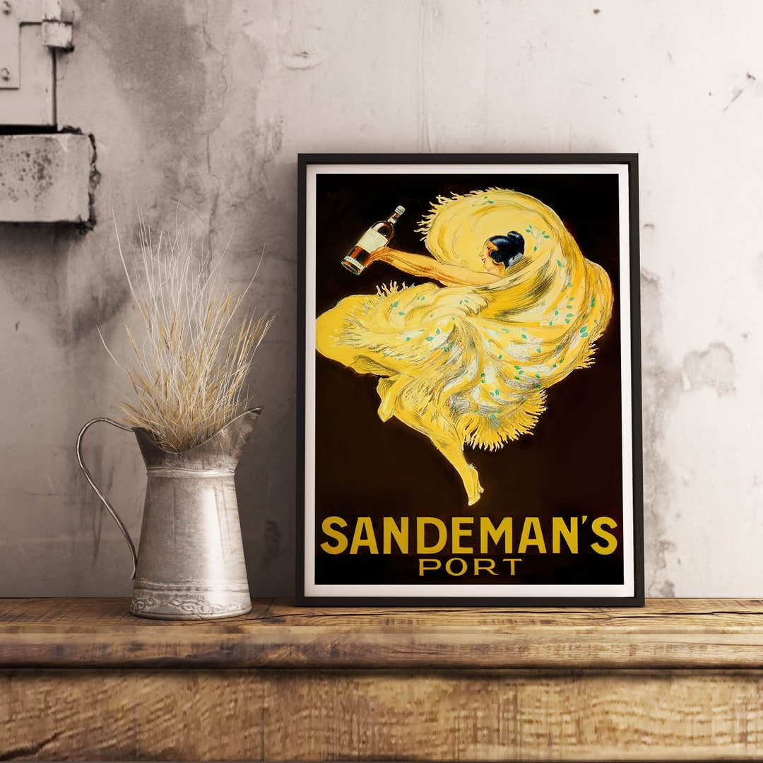 Sandeman's Port Vintage Canvas Retro Printable Poster - Etsy